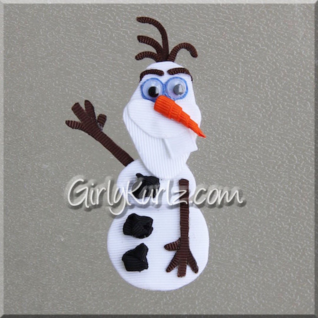 Olaf Hair Clip Olaf the Snowman Hair Clip Olaf Hair Bow - Etsy