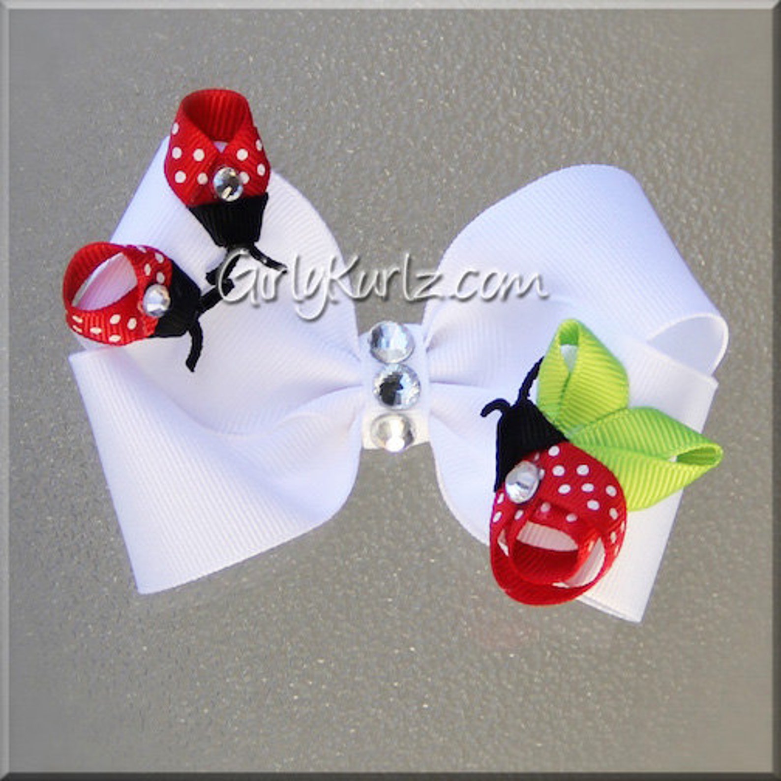 Ladybug Hair Bow Ladybug Hair Clip Easter Hair Bow Pink - Etsy