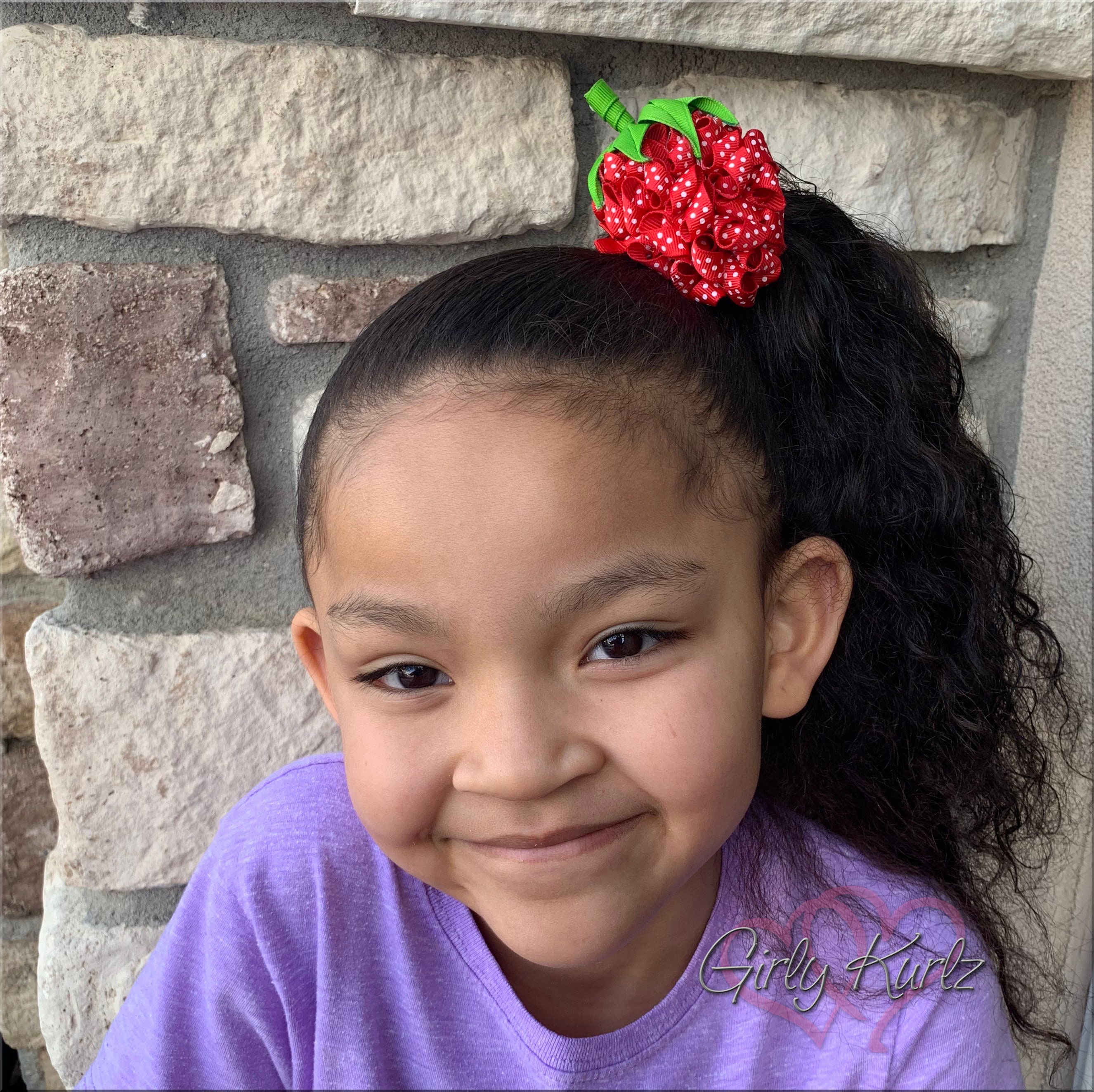 Strawberry Hair Bow Strawberry Hair Clip Strawberry | Etsy