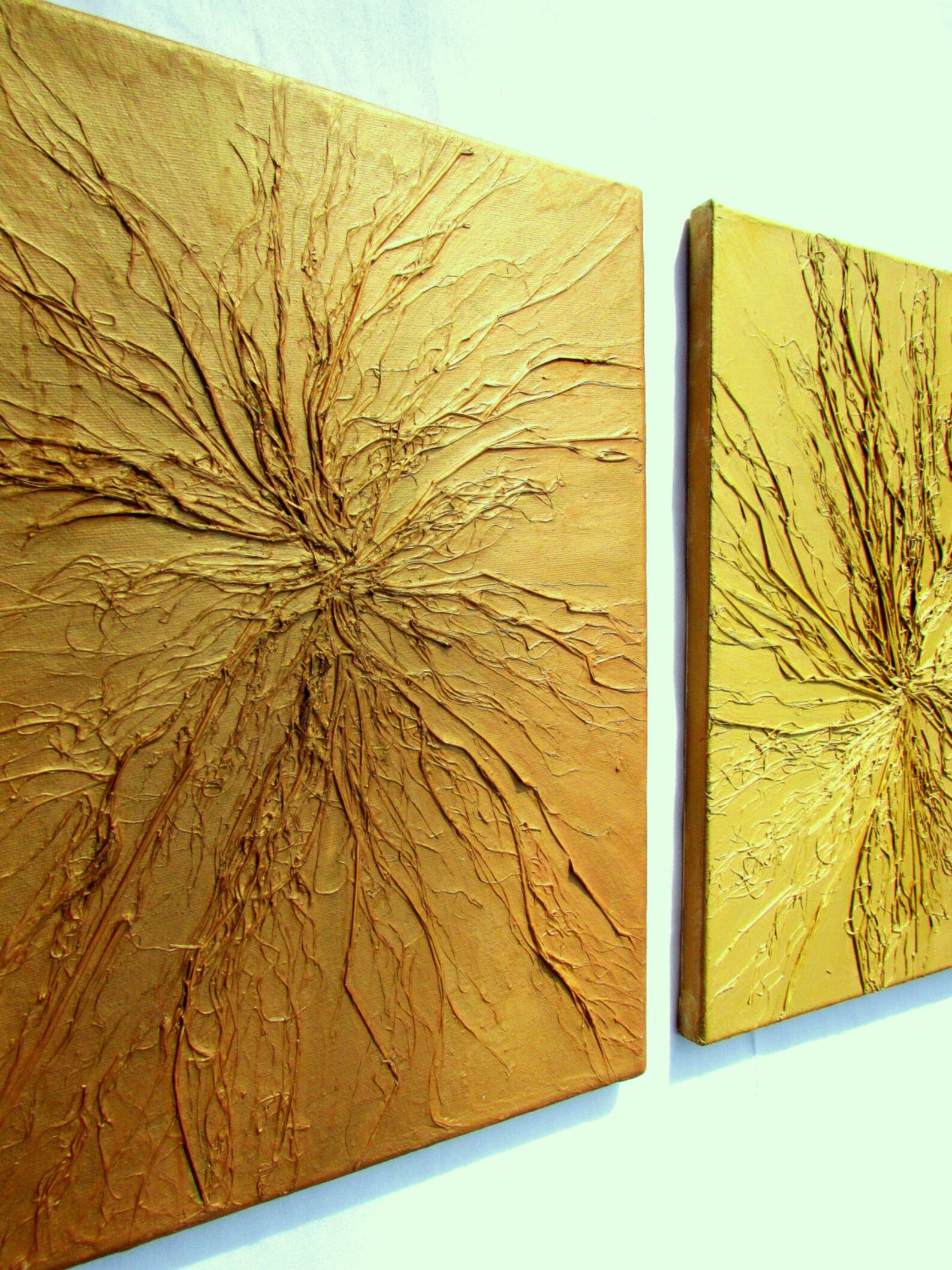Nature Inspired Art- Textured, Organic Art on Canvas. Grabbed by Nature ...