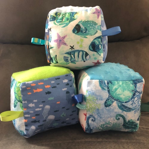 Ocean Under the Sea Soft Baby Blocks - Etsy