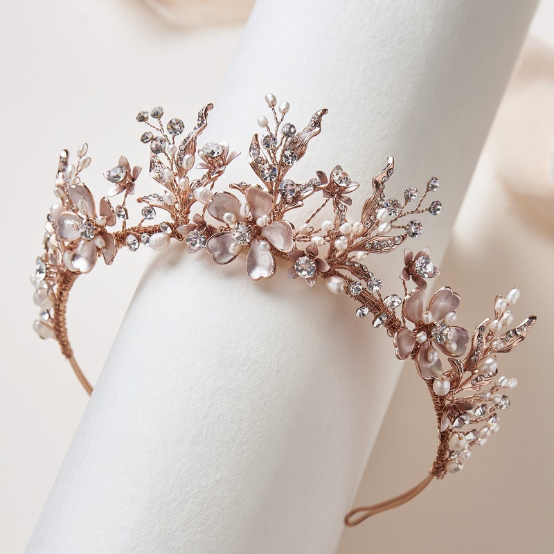 Rose Gold Tiara - Etsy