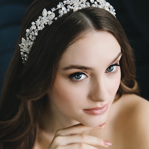Pearl Headband • Pearl & Crystal Wedding Headband • Bridal Headpiece ...