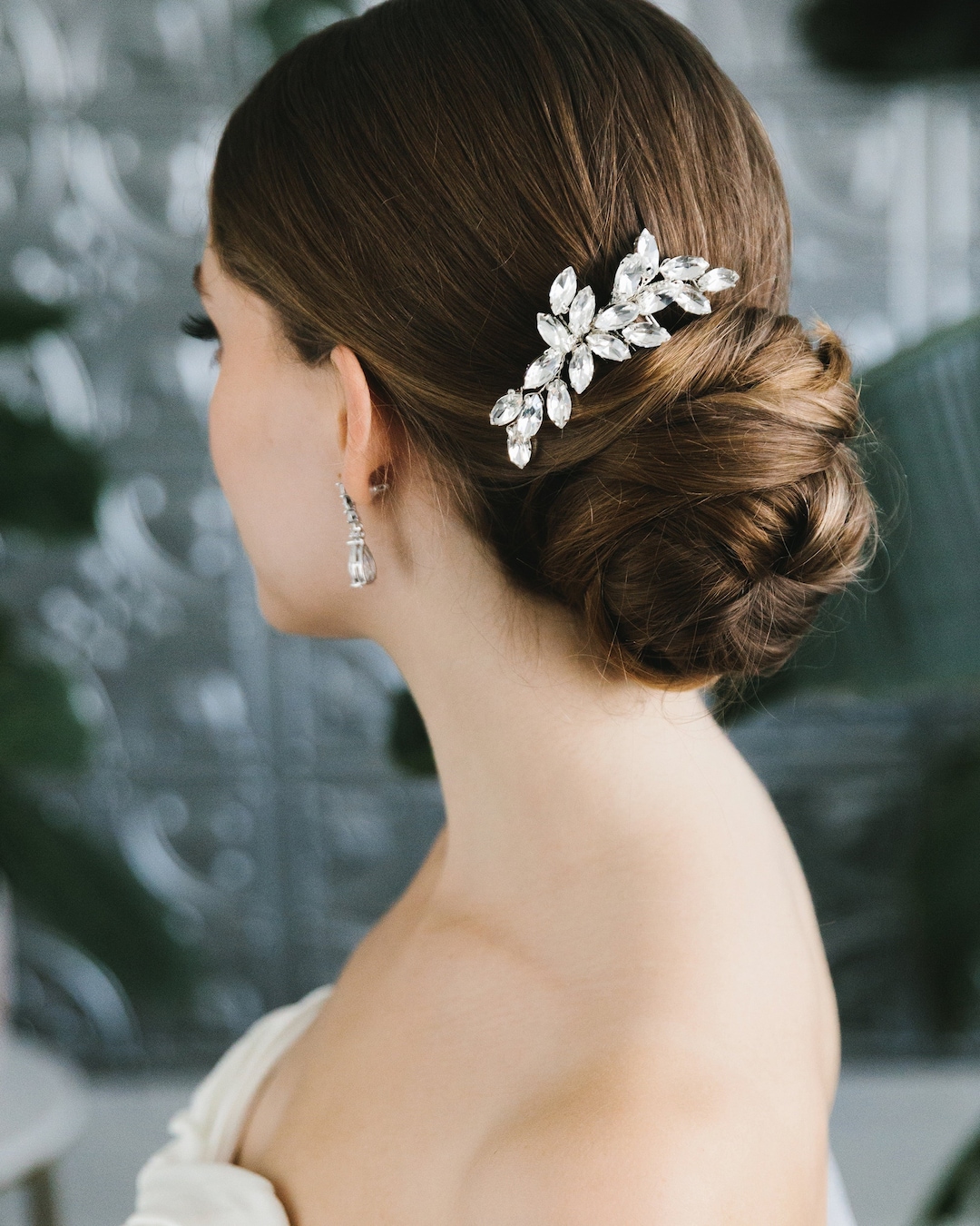 Crystal Bridal Comb • Crystal Wedding Comb • Wedding Hair Comb • Bridal ...