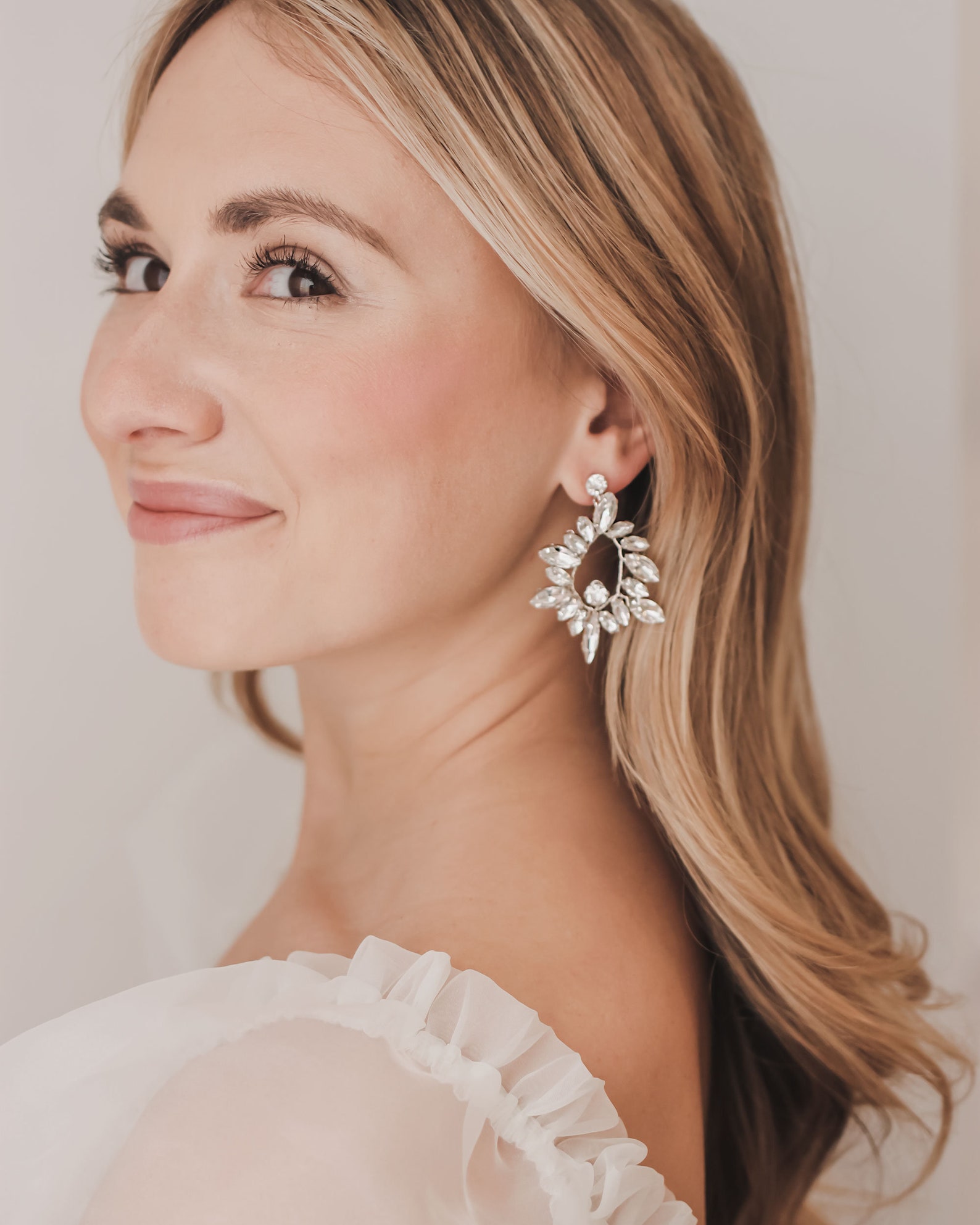 Wedding Earrings, Crystal Wedding Earrings, Rhinestone Bridal Earrings ...