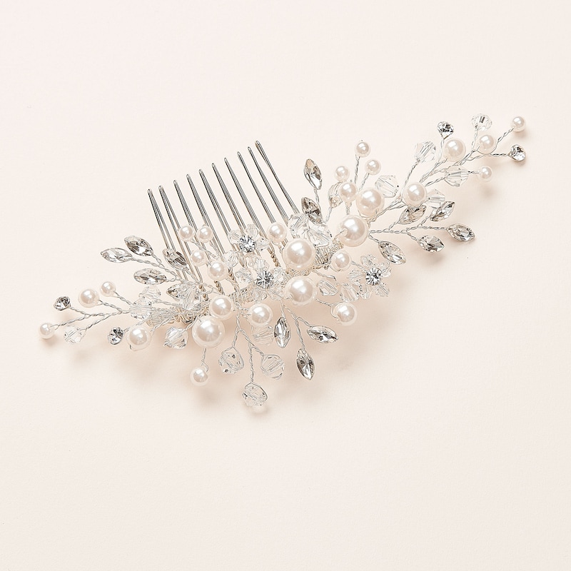 Floral Rose Bridal Comb - Etsy