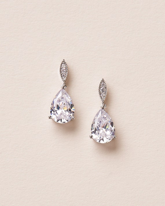 Simple Wedding Earrings