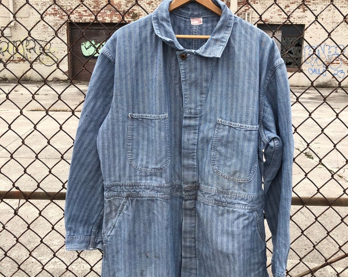 Vintage 1960s/70s Herringbone Coveralls - Etsy