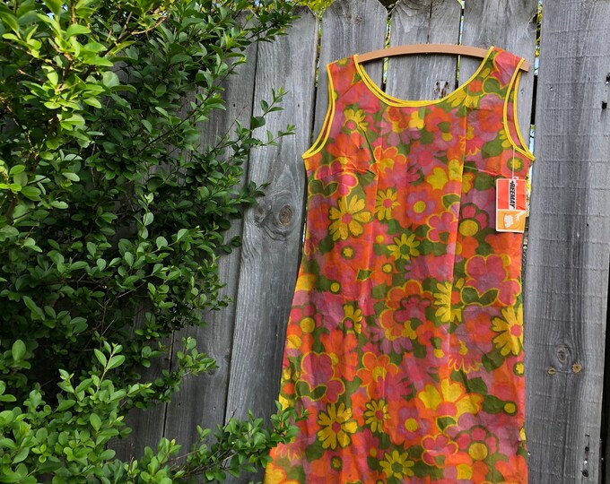 1960s Deadstock Vintage Iconic Reemay Paper Dress. Flower Power. Free ...