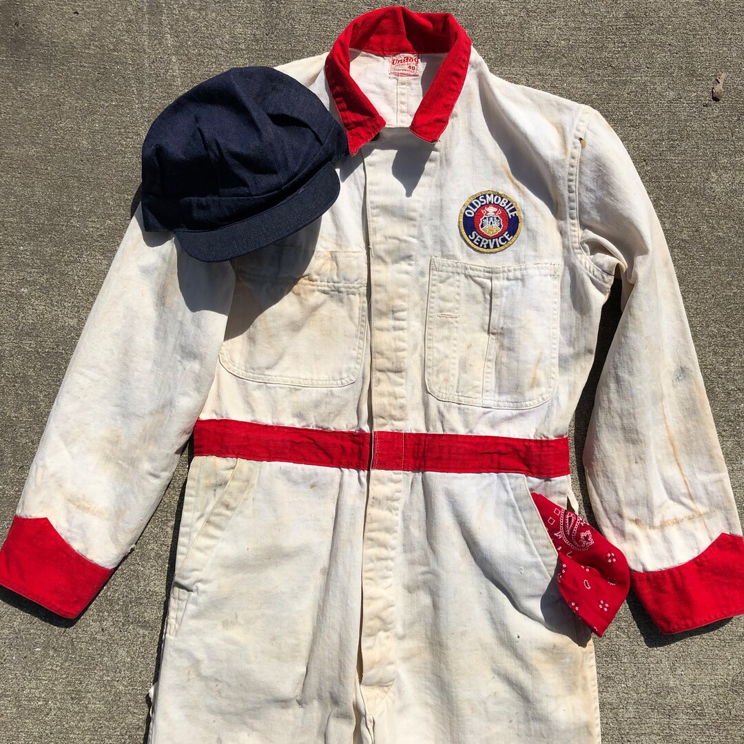 1950s Vintage Unitog Two Tone Herringbone Coveralls, Oldsmobile - Etsy