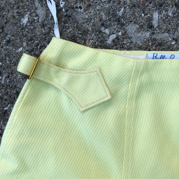 1960s Bobbie Brooks yellow mini GO-GO skirt - Gem