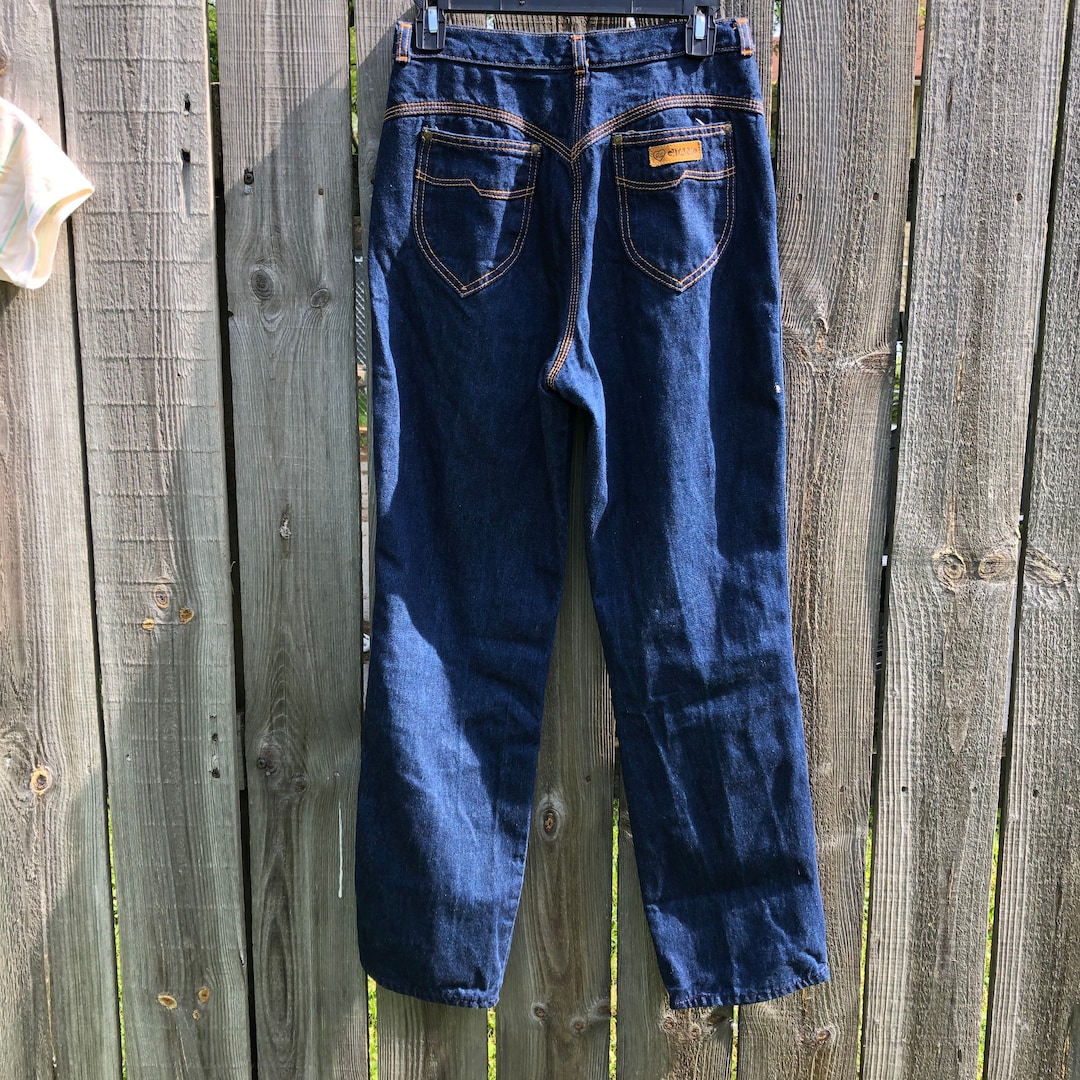 Vintage PS Gitano Dark Wash Jeans, Straight Leg, Free Shipping - Etsy