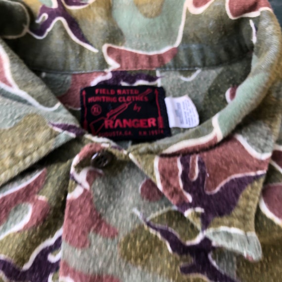 Vintage Ranger flannel hunting camouflage shirt - Gem