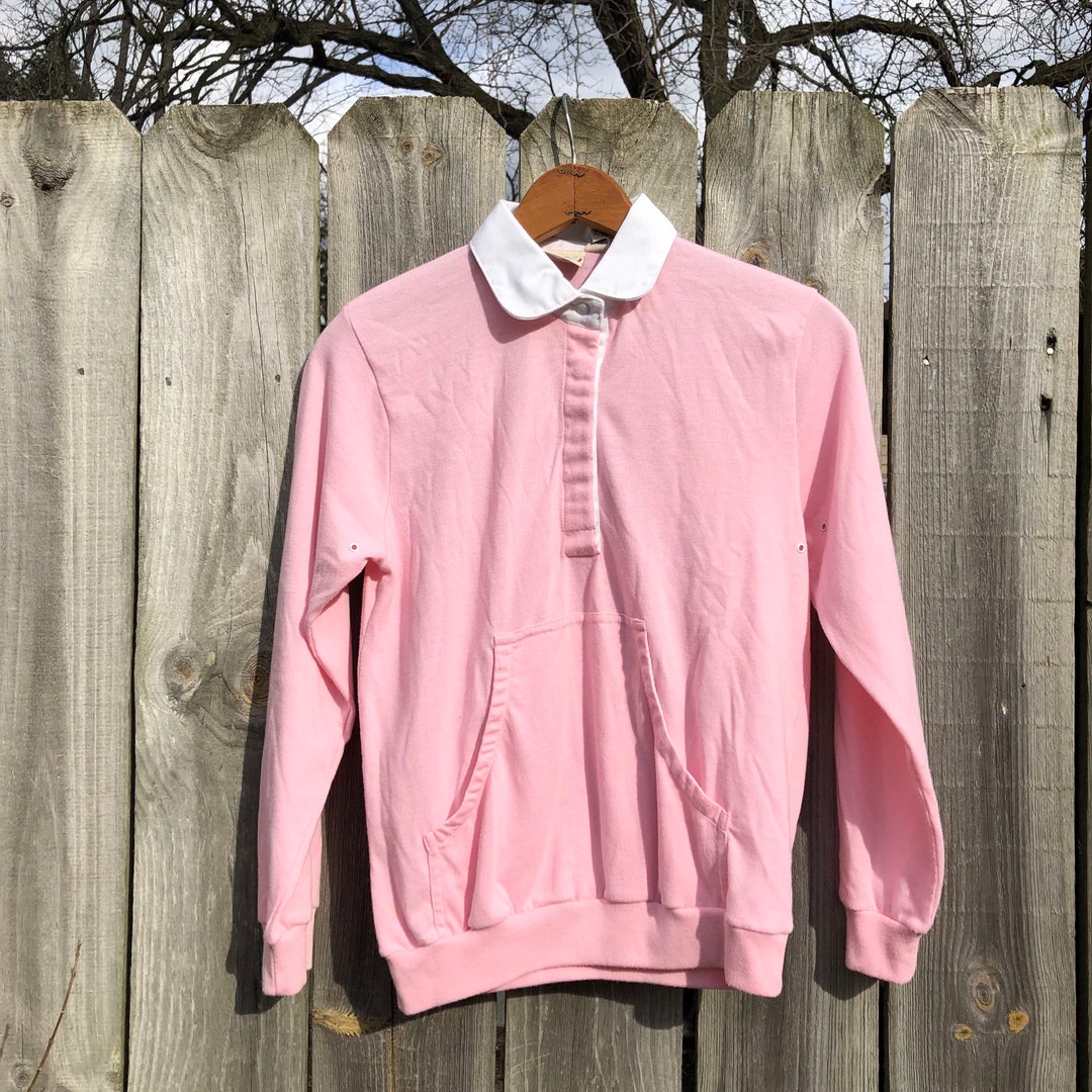 Vintage 1980s Collared Sport Top With Kangaroo Pouch. Free Shipping - Etsy