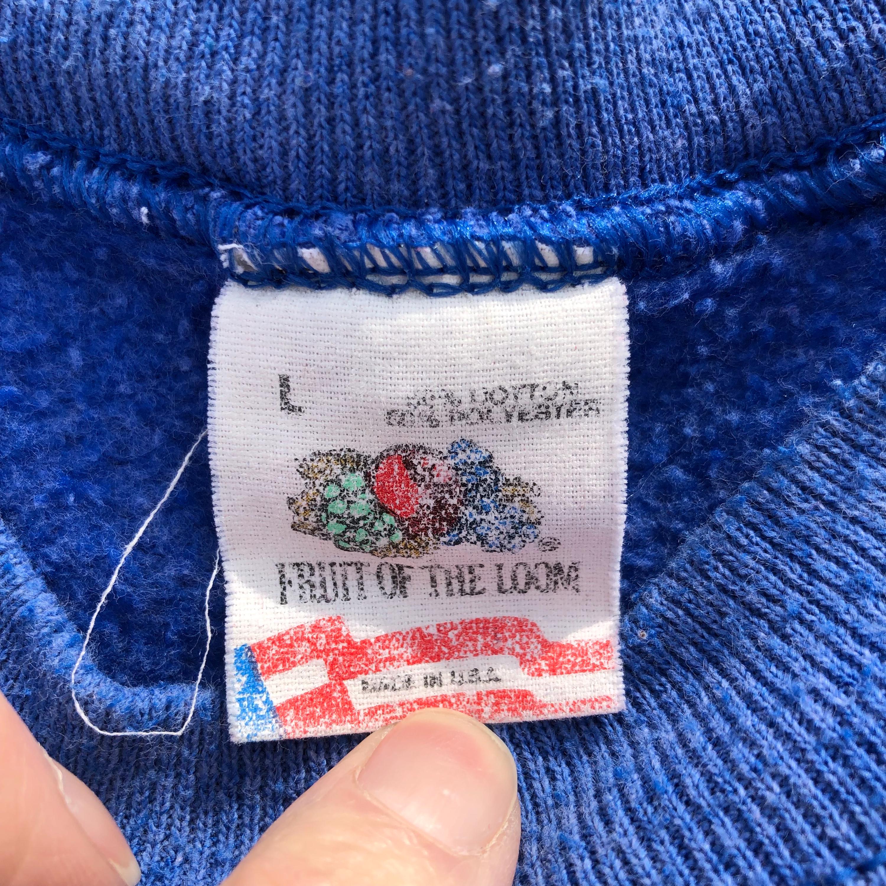 Vintage Faded Royal Blue Raglan Sweatshirt With Back Graphic - Etsy