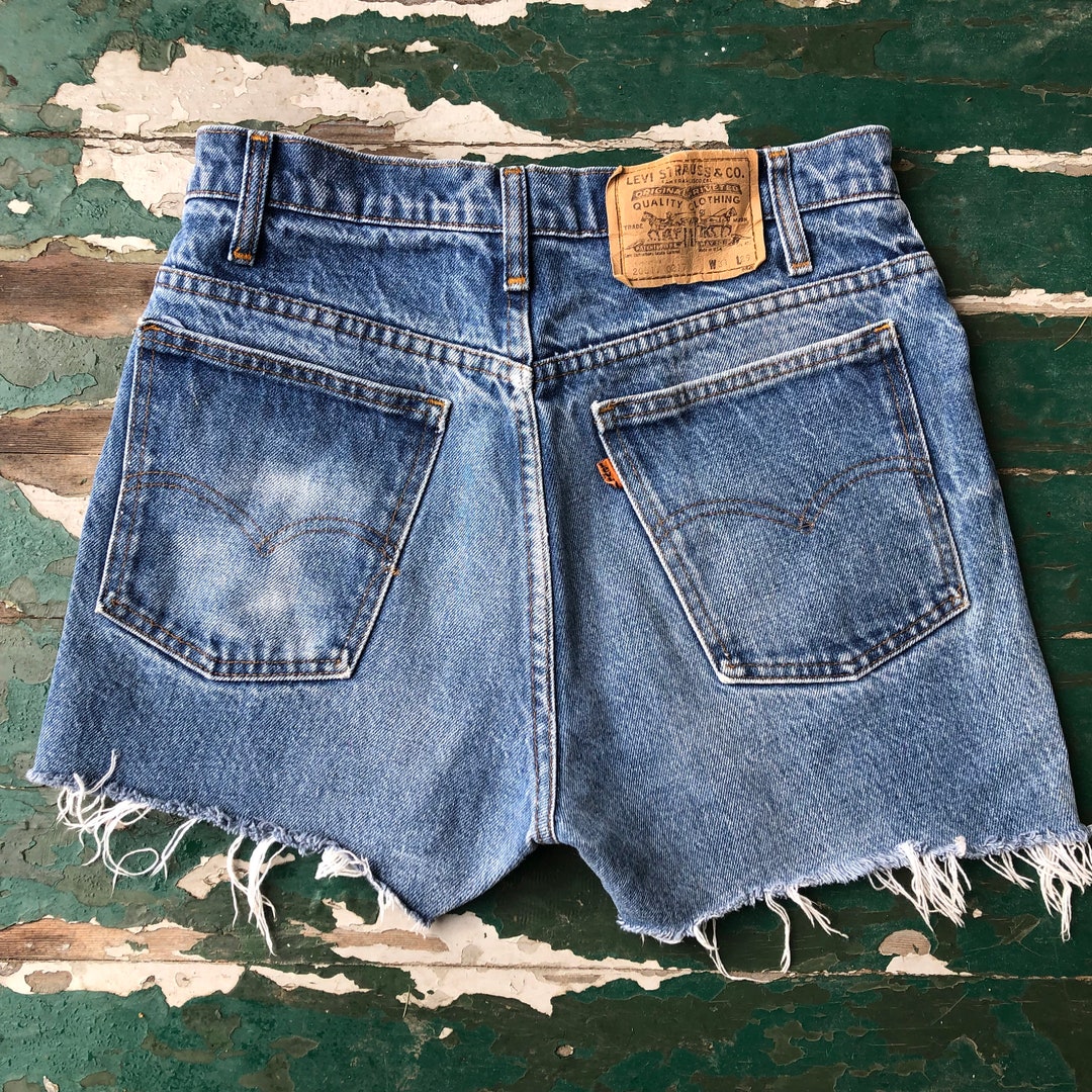 Vintage Levi 517 Orange Tab Cut off Daisy Duke Booty Shorts - Etsy
