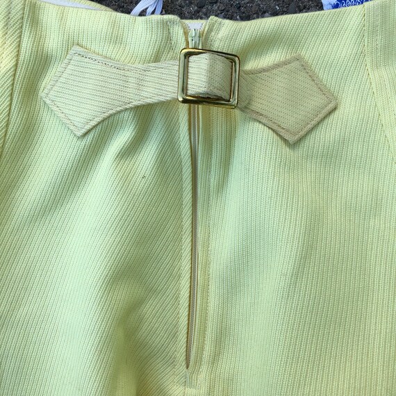 1960s Bobbie Brooks yellow mini GO-GO skirt - Gem