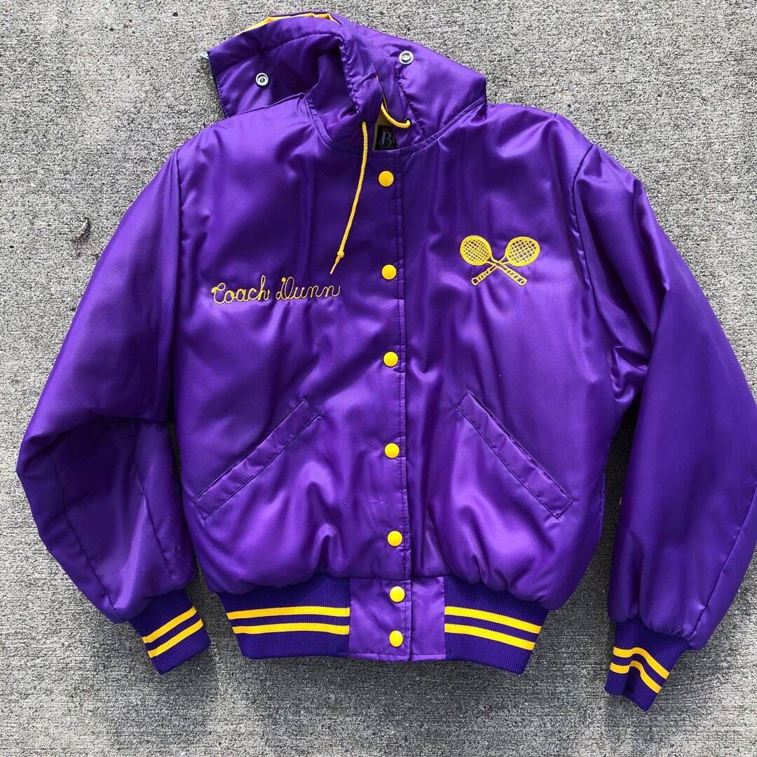 Vintage 1970s Nylon Chainstitch Tennis Jacket - Etsy