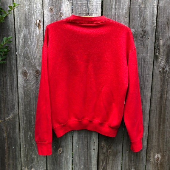 1990s vintage Tweety bird embroidered red crewneck sw… - Gem
