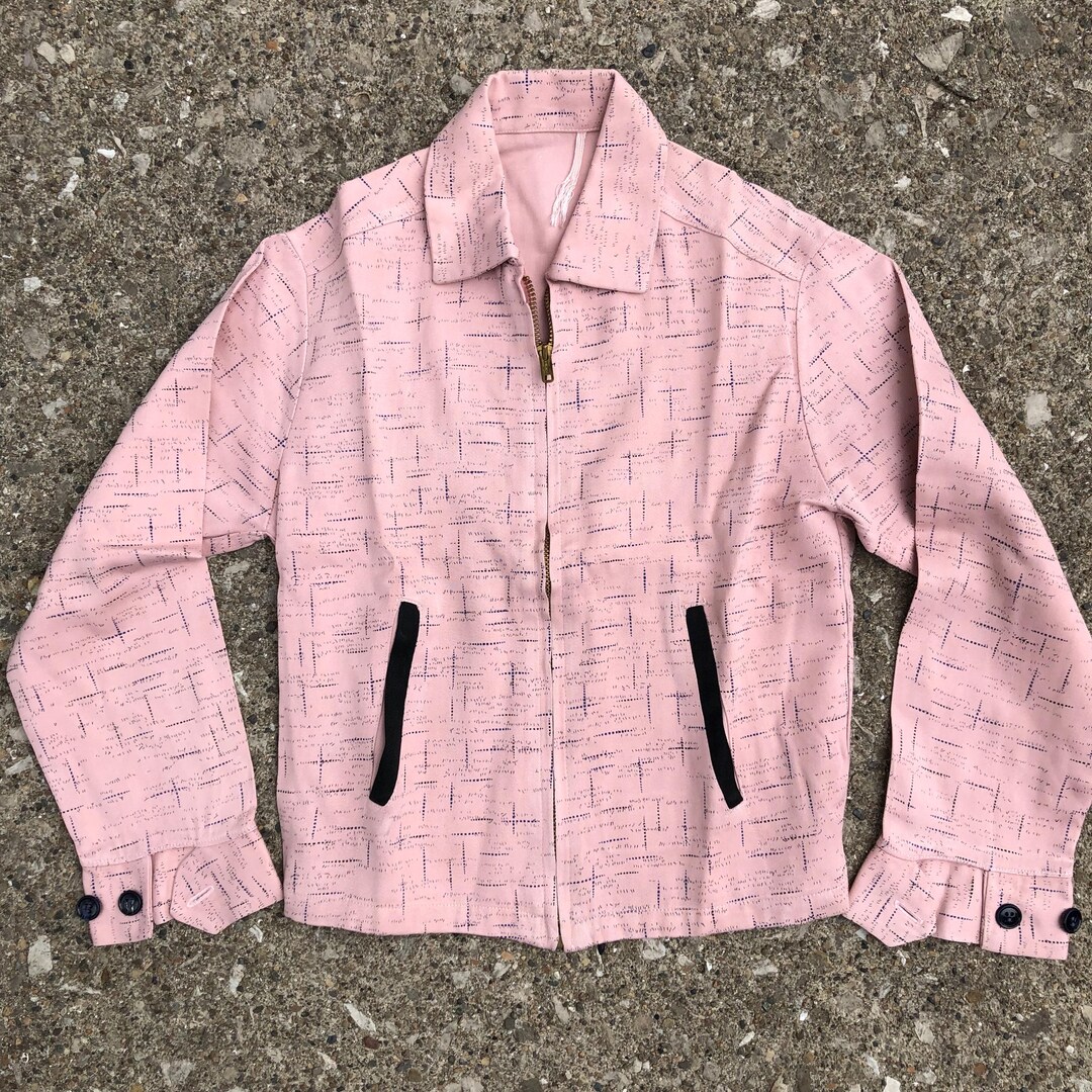 1950s Kids Vibtage Campus Rayon Atomic Gaberdine Jacket - Etsy