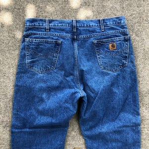 1990s Vintage Detriot Made Carhartt Flannel Lined Jeans - Etsy