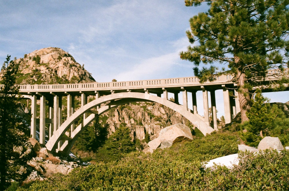 Photograph of Donner Memorial Bridge/rainbow Bridge, Donner Summit, CA ...