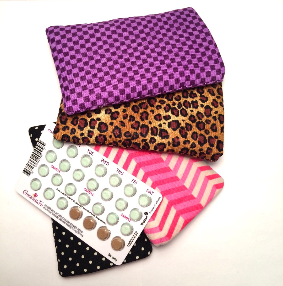 Custom** Birth Control Pill Case, Slim Credit Card Wallet - Etsy