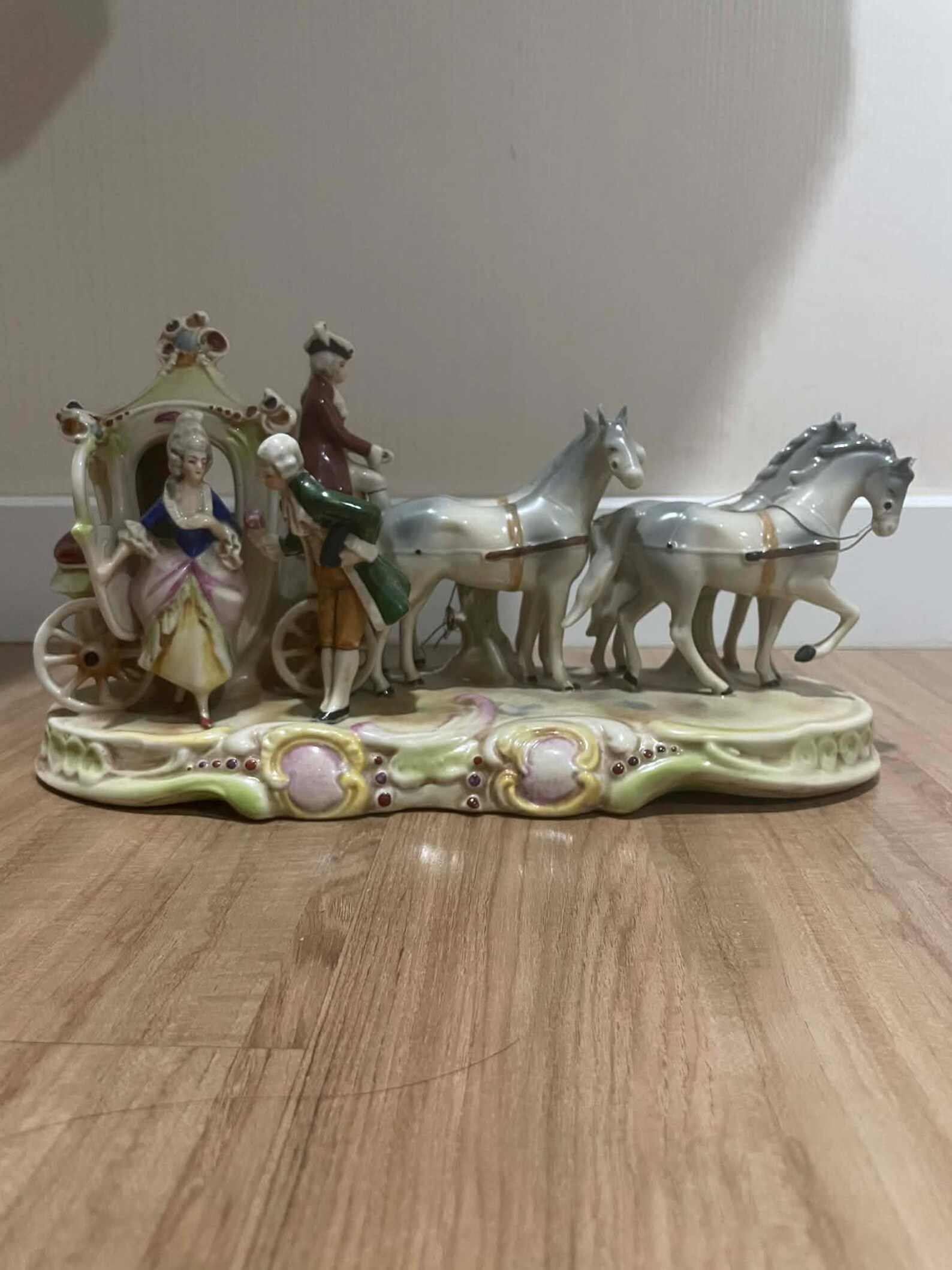 Horse Carriage Statue Porcelian 34 Cm GERMANY - Etsy