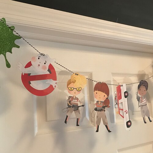 Ghostbusters Inspired Party Banner Ghostbusters Birthday - Etsy