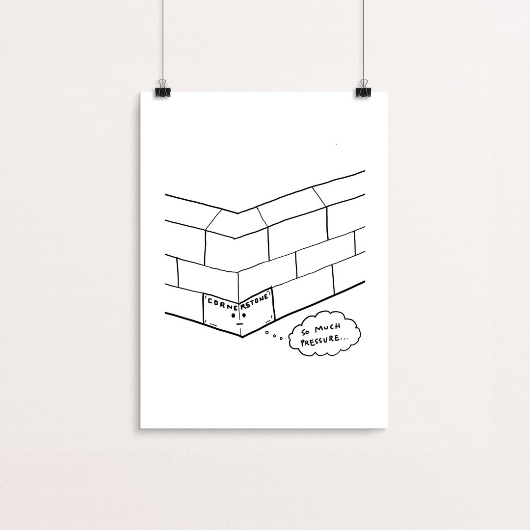 Cornerstone // INSTANT DIGITAL DOWNLOAD // Funny, Christian Art Print ...