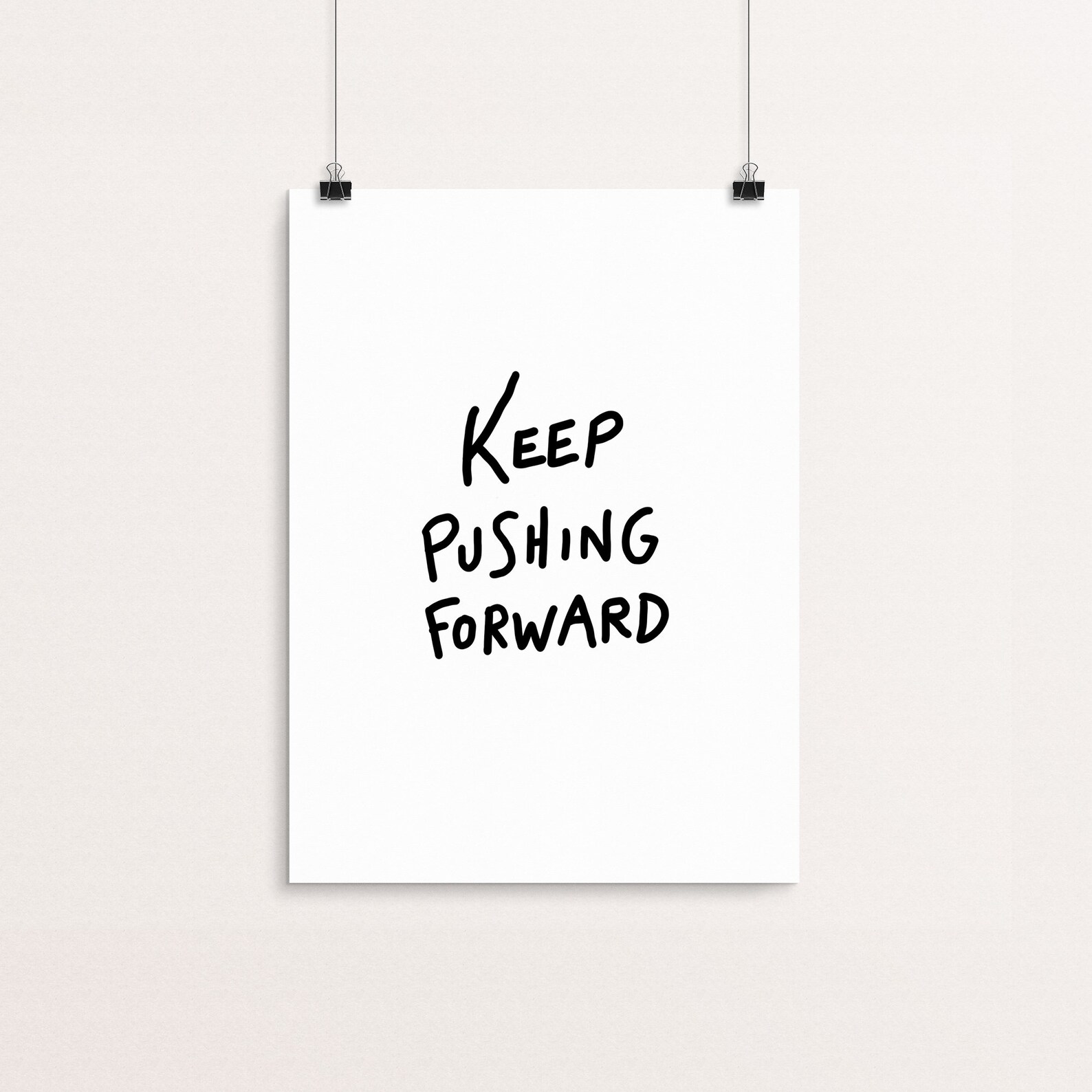 Keep Pushing Forward // INSTANT DIGITAL DOWNLOAD // Inspirational ...