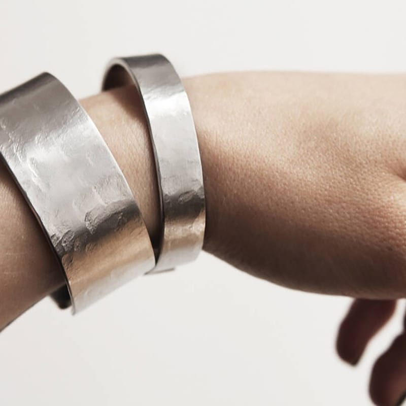 Wide Bangle Bracelet - Etsy