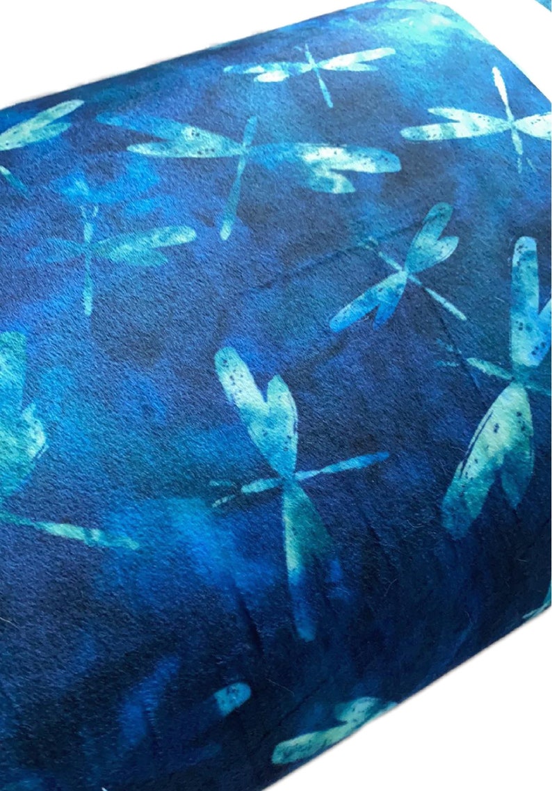 Dragonfly Personalized Minky Throw Blanket Adult Minky Teal - Etsy