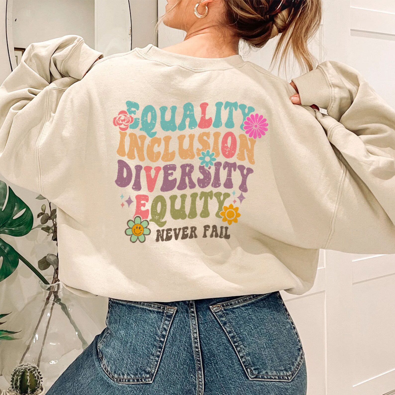 Equality Inclusion Diversity Equity Never Fail Equality - Etsy