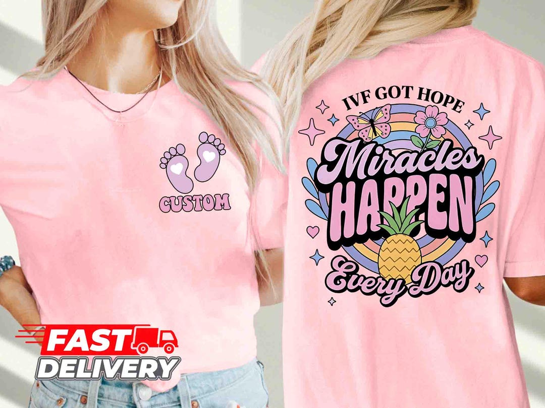 Custom IVF Strong Shirt: Personalized Transfer Day Sweatshirt, IUI Gift ...