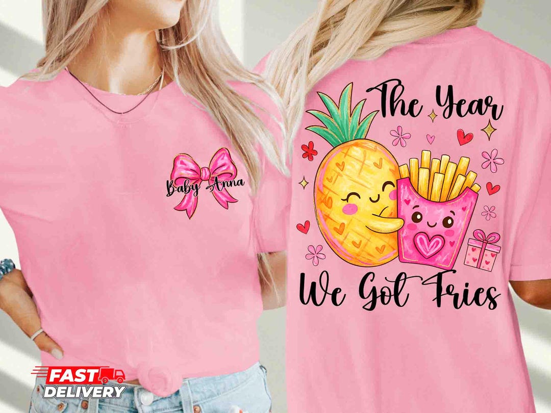 Custom Valentine IVF Transfer Day Shirt: the Year We Got Fries Shirt ...