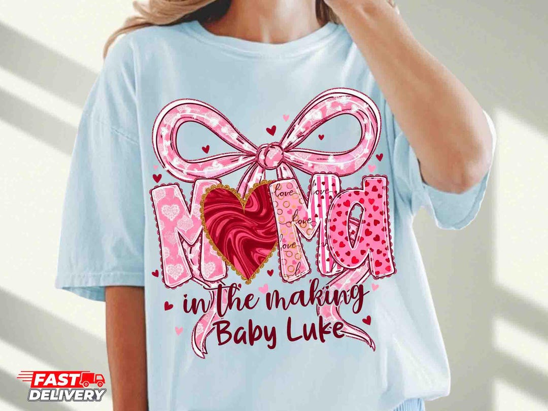 Custom Valentine IVF Transfer Day Shirt: Mama in the Making Shirt ...