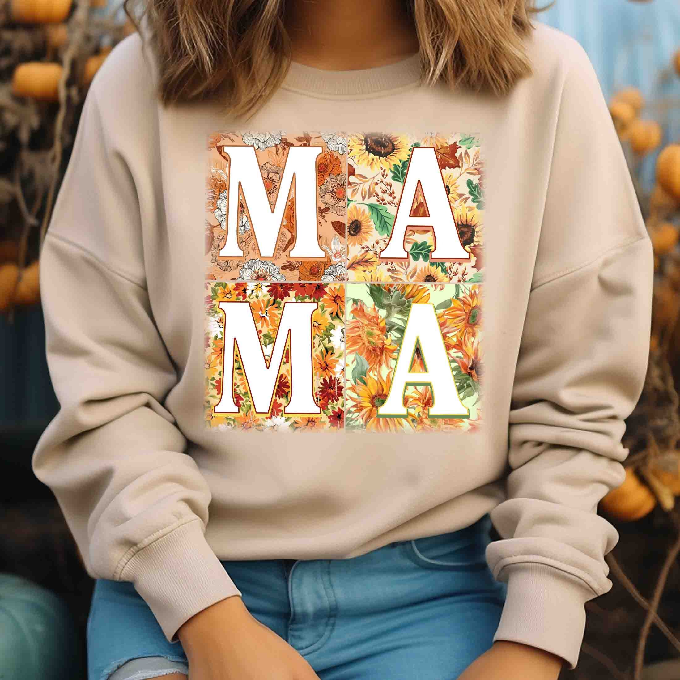 Floral Mama Sweatshirt and Hoodie, Cute Mom Sweatshirt, Mother's Day ...