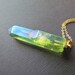 Green Quartz Necklace - Angel Aura Quartz Pendant - Double Quartz on a ...