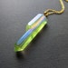 Green Quartz Necklace - Angel Aura Quartz Pendant - Double Quartz on a ...