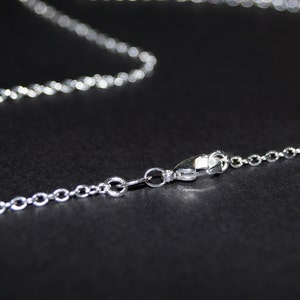 Silver Chain 20 Inch Necklace Solid Sterling Silver Necklace Solid ...