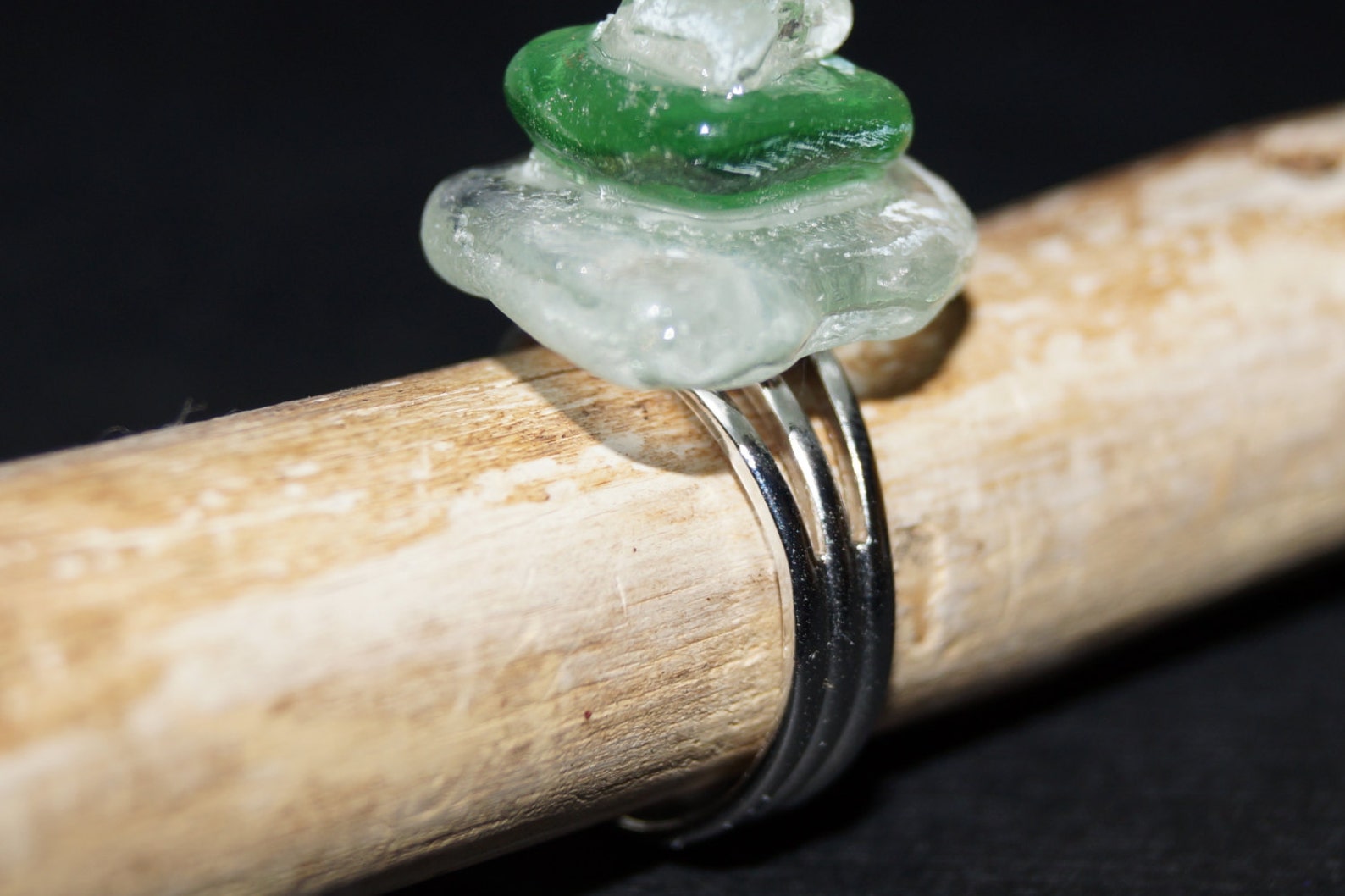 Sea Glass Ring Genuine Canadian Seaglass Beach Glass | Etsy