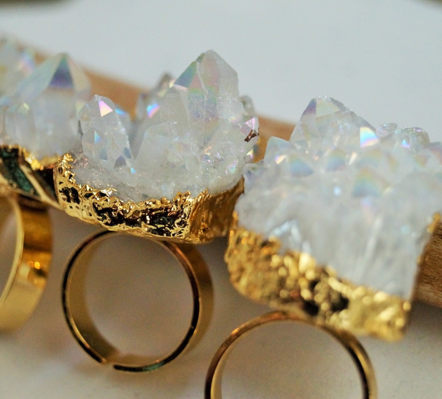 Quartz Crystal Ring Crystal Ring Quartz Crystal Jewelry - Etsy UK