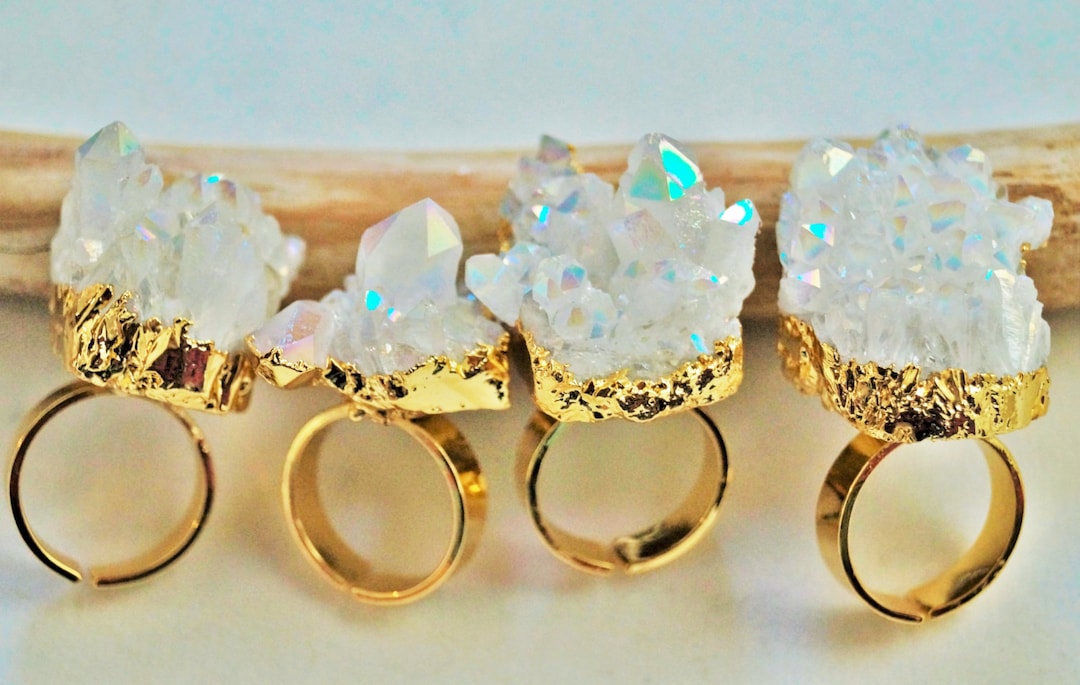 Quartz Crystal Ring - Crystal Ring - Quartz Crystal Jewelry - Quartz ...