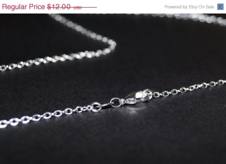 Sterling Silver Chain 30 Inch Necklace Solid Sterling - Etsy