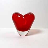 Glass Murano Style Fish Vase in Red and White (9”) - Etsy Canada