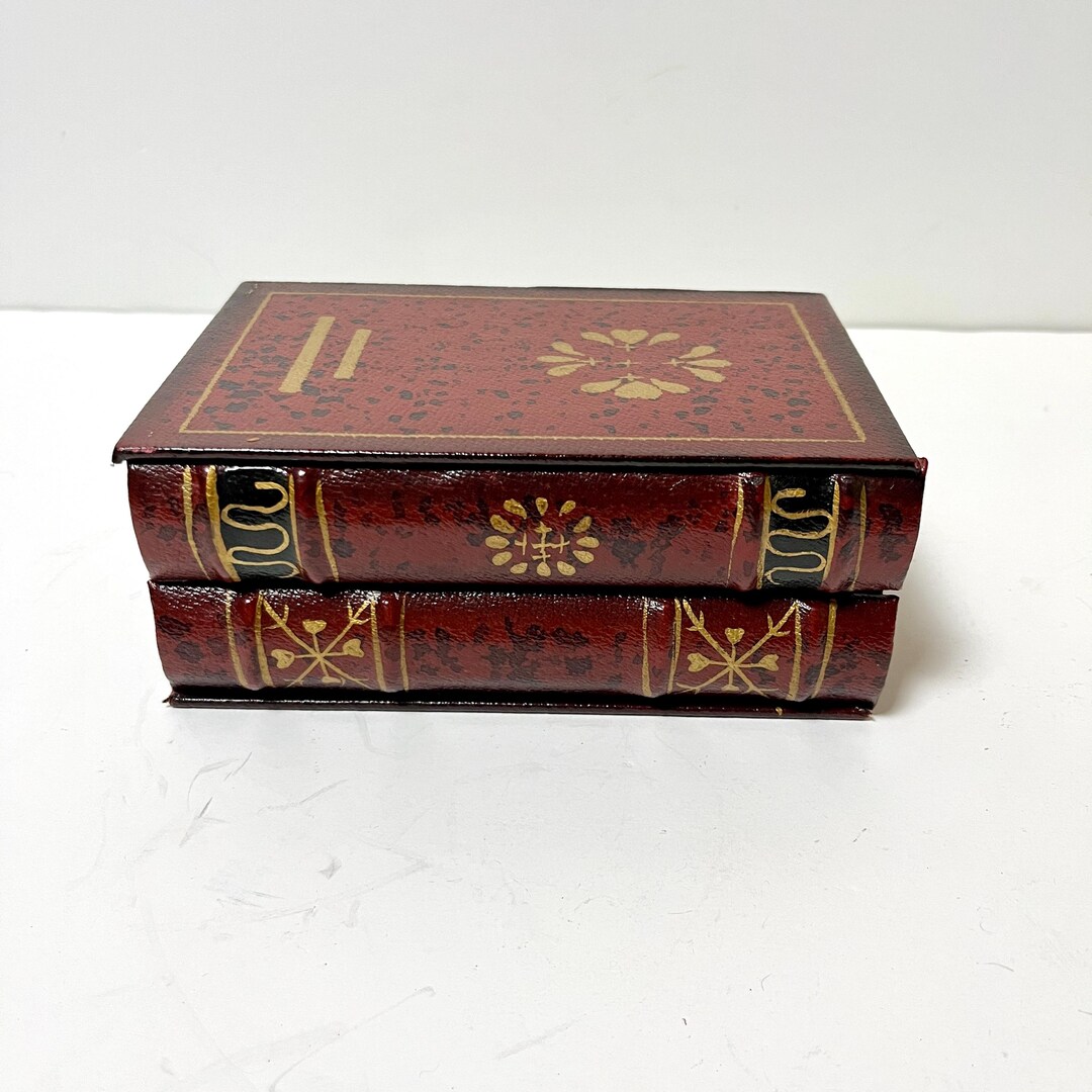Vintage Wooden Book Box Decorative Books Academia Hidden Storage - Etsy