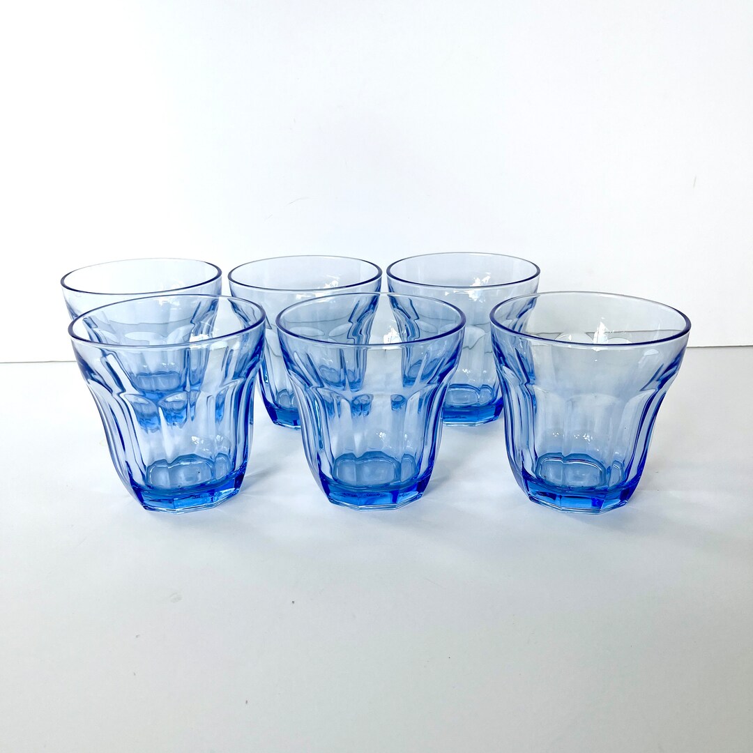 Vintage Blue Glassware // Pasabahce Turkey Old Fashioned Rocks Glasses ...