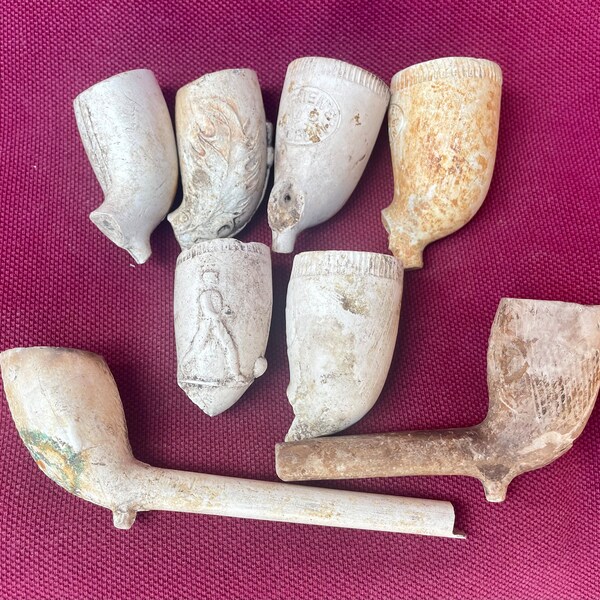 Antique Clay Pipes - Etsy