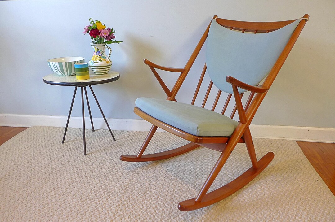 Bramin Danish Teak Rocking Chair Model 182 by Frank Reenskaug Denmark ...